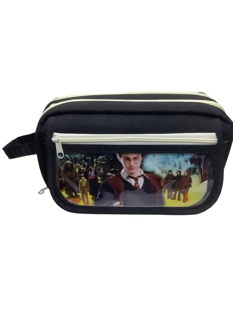 Harry potter пенал гарри поттер для подростка школьный с двумя отделениями 20x11x7см