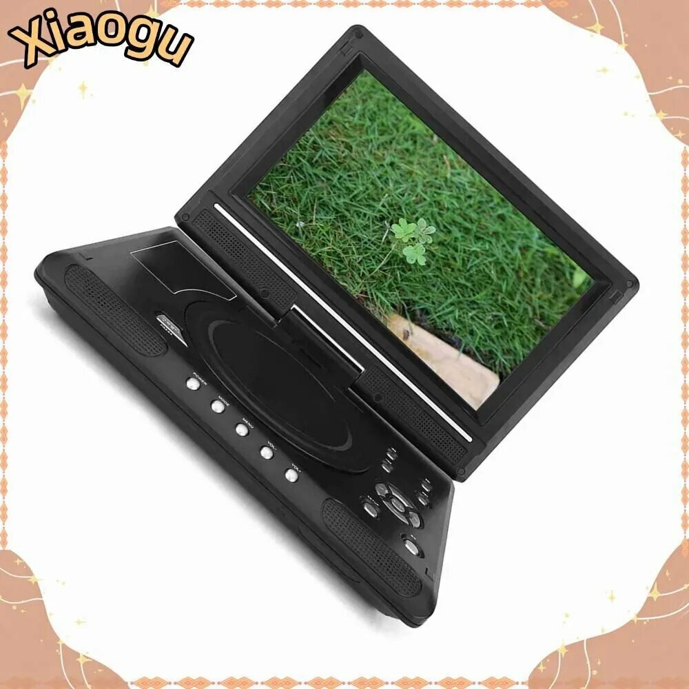 DVD Player, портативный, с 9-дюймовым ЖК-экраном, для просмотра фильмов и игр