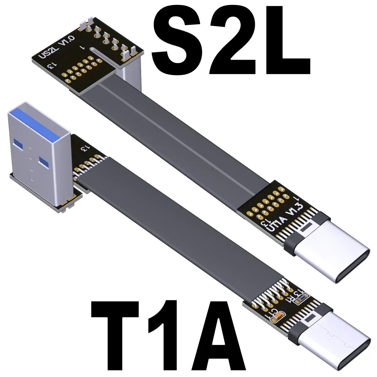 Кабель ADT-LINK USB 3.1 Type-C - Type-A, S2L-T1A, 3cm