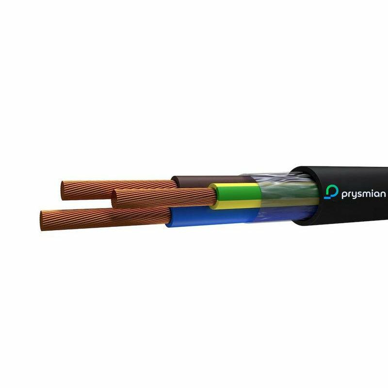 Провод Рэк-Prysmian Гост Пвс 3х1.5 Ч. ПЭТ-пленка, бухта