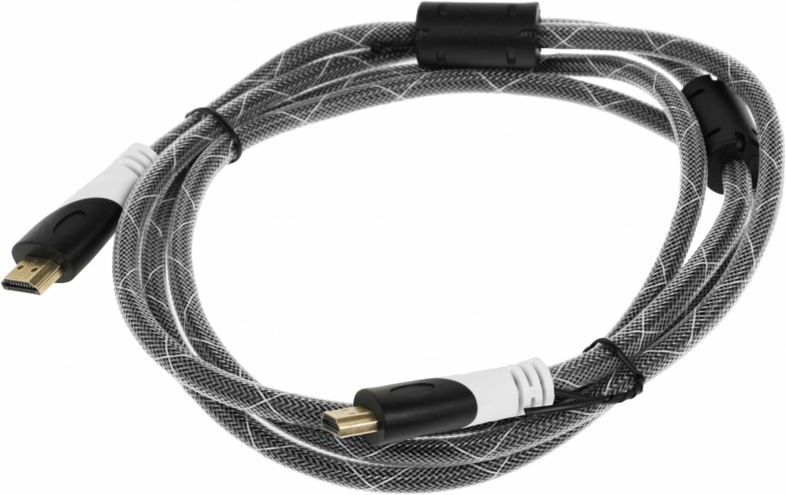 Кабель аудио-видео HDMI m - HDMI m, 1,8 м, ферритовые кольца позолоченные контакты