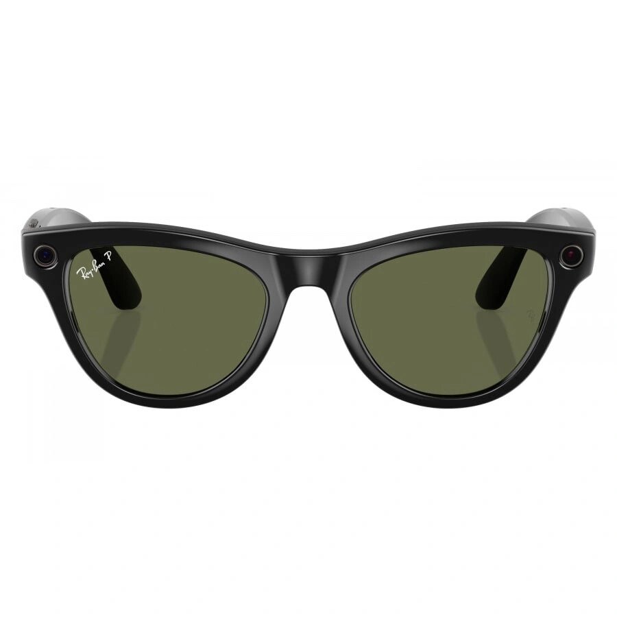 Умные Очки Ray-Ban Skyler (Gen 1) с камерой, Shine Black / G15 Green