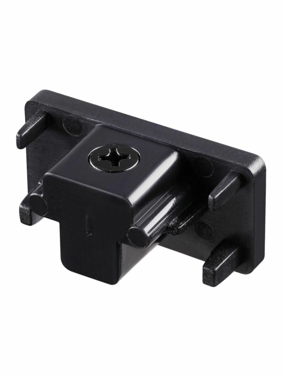 Заглушка декоративная для шинопровода однофазного трехжильного NOVOTECH 135017, черная