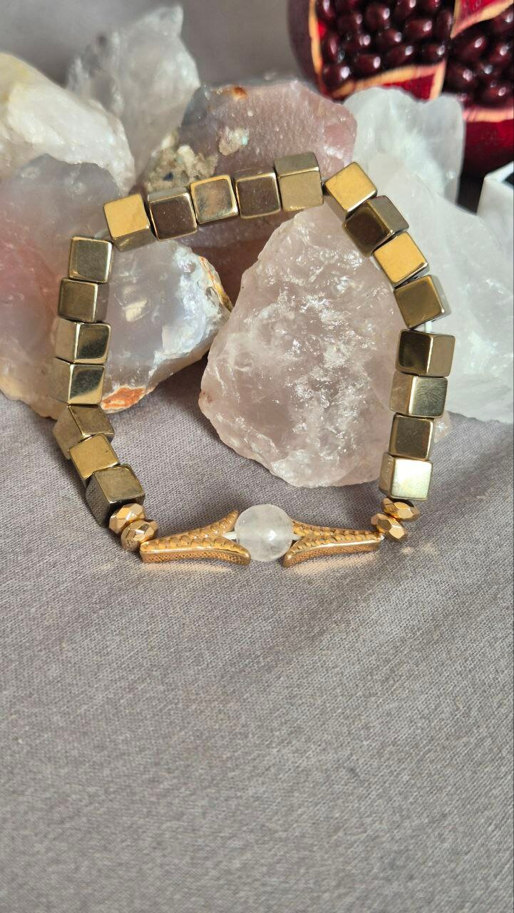 Эластичный браслет, кварц