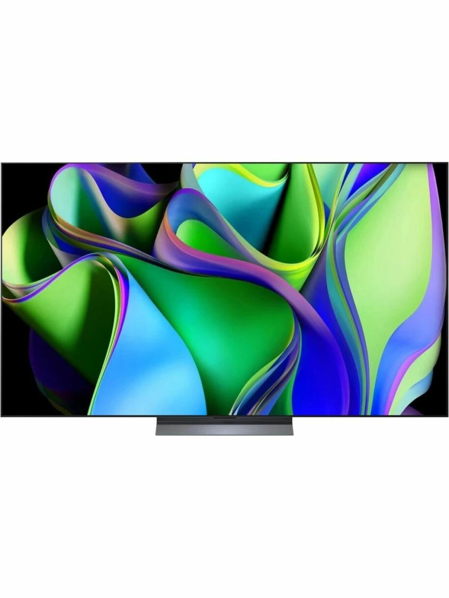 Телевизор OLED LG 77" OLED77C5RLA. ARUG черный/серебристый Smart
