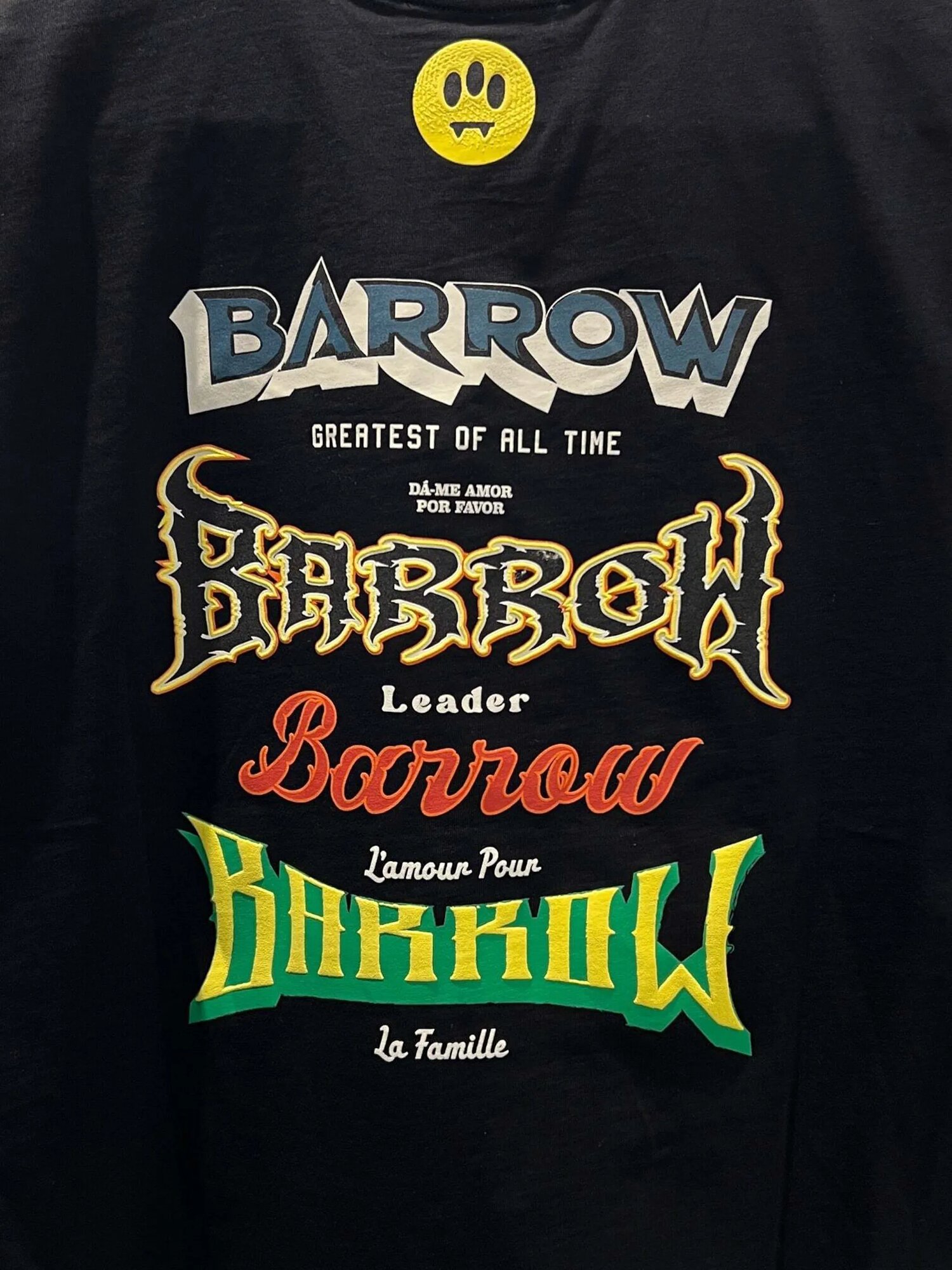 Футболка BARROW, размер XL, black/black — фото 1