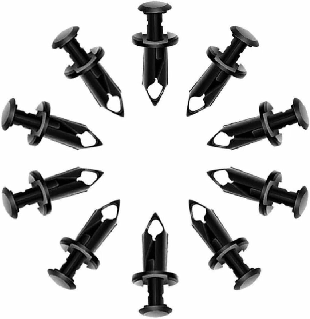 Зажимы для автомобильных креплений, 10 шт, болты корпуса с U-образным зажимом M6, крышка двигателя, фиксатор подкрылка