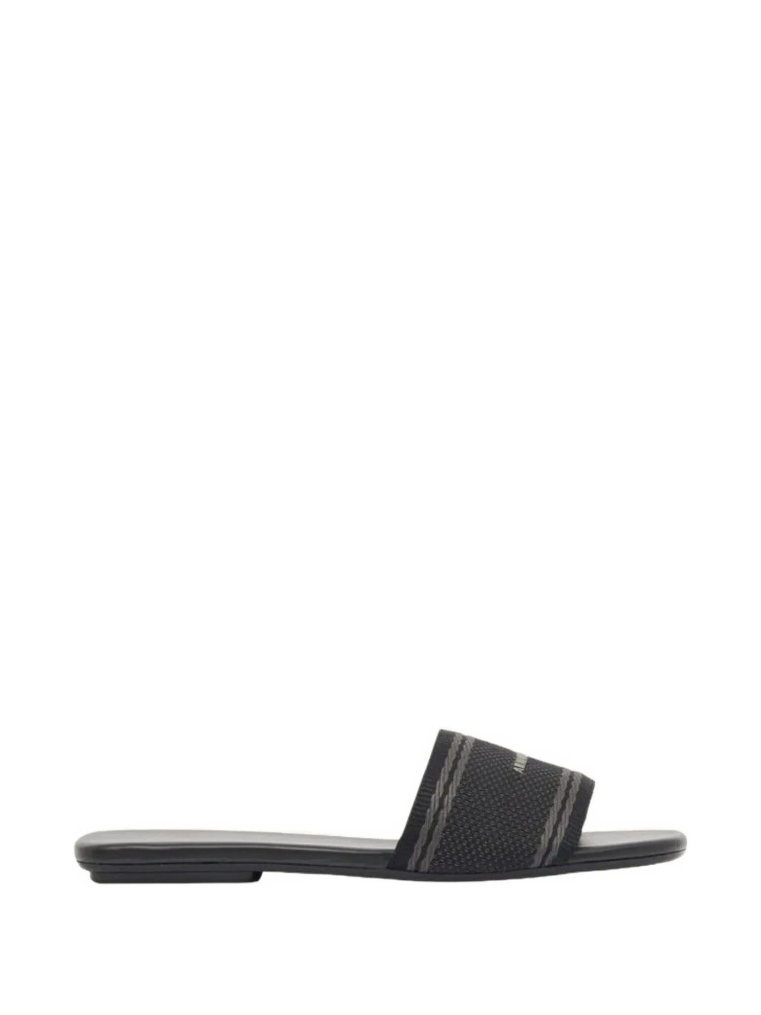 Босоножки Armani Exchange Logo-print sandals, размер 41, black/black