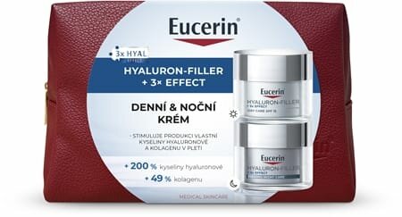 Набор уходовой косметики Eucerin Hyaluron-Filler + 3x Effect, дневной и ночной кремы по 50 мл