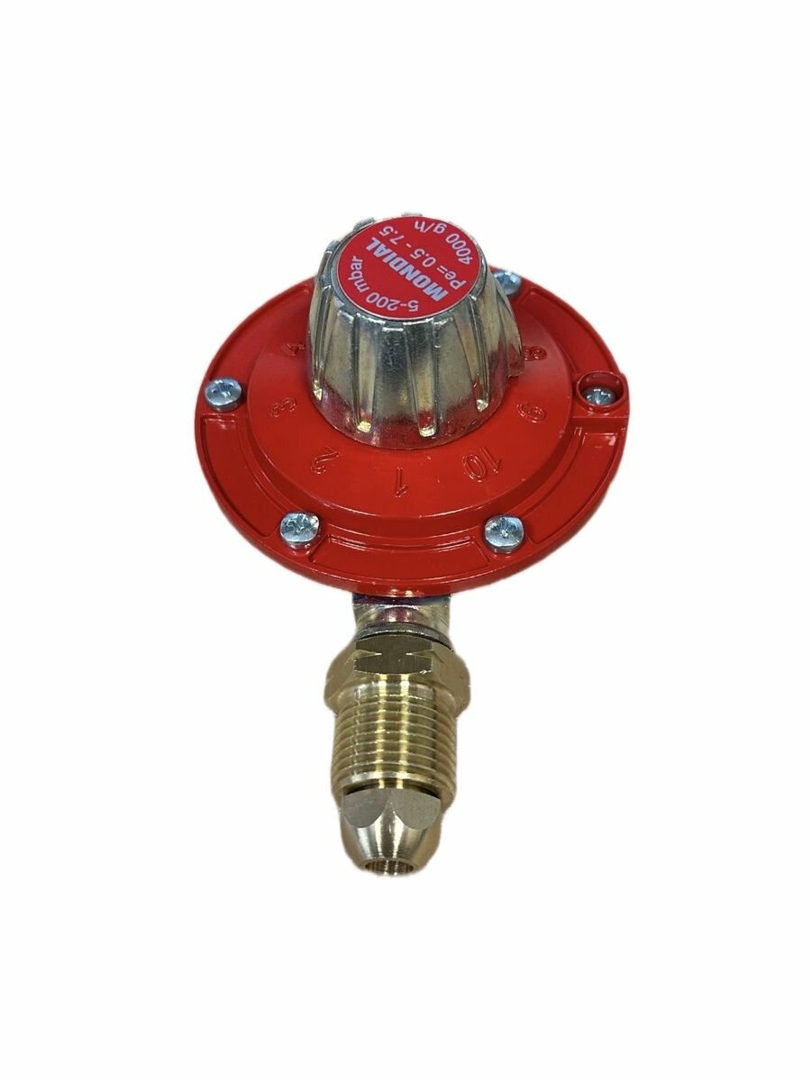 Регулятор давления LP180R29-03D 5-200мбар, 4кг/ч, выход 3/8" правая, вход POL