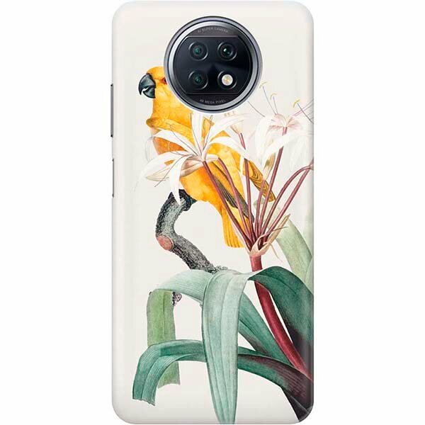 Чехол - накладка ArtColor для Xiaomi Redmi Note 9T с принтом "Желтый попугай"