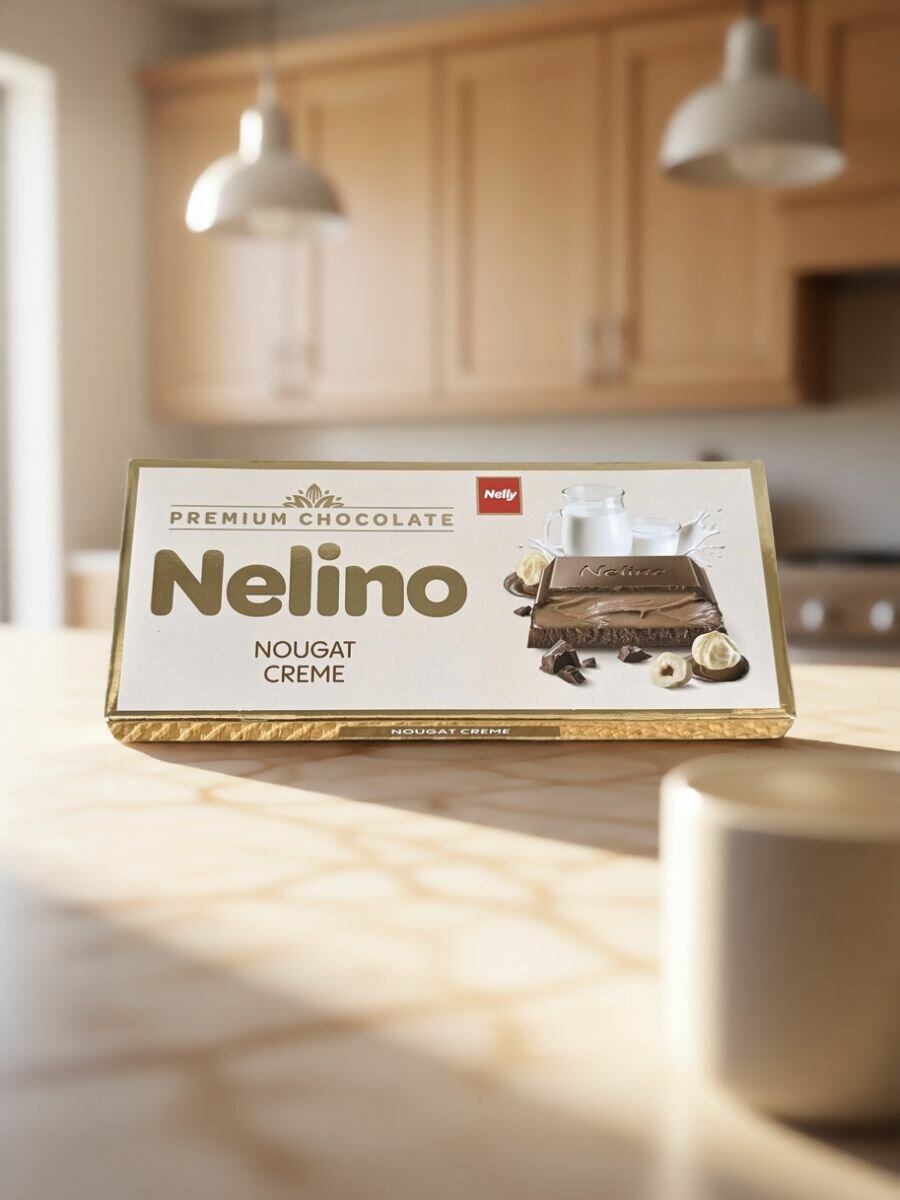 Шоколад молочный с начинкой фундук, Nelino, 85г