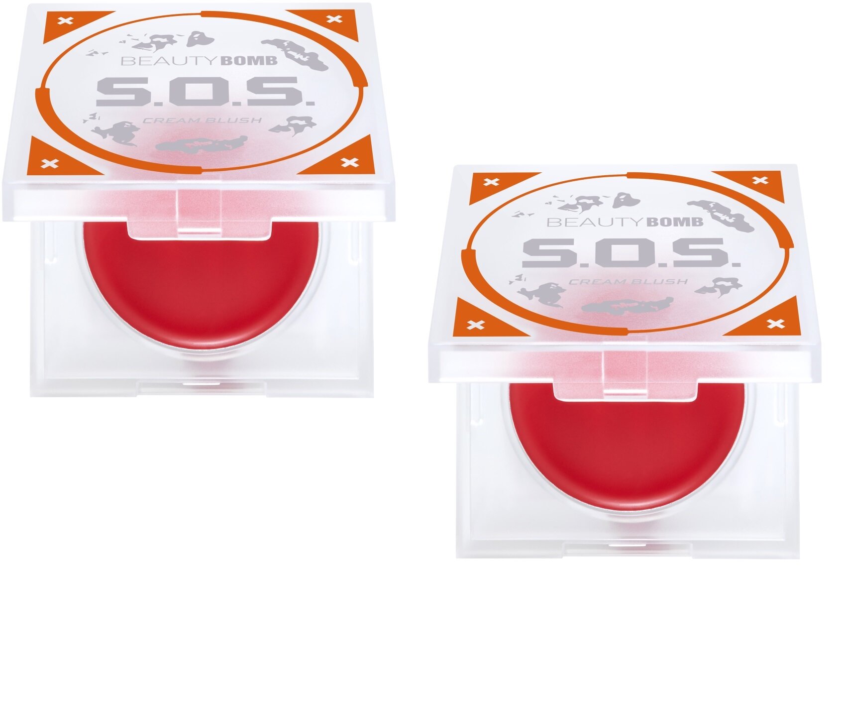 Кремовые румяна Beauty Bomb Cream blush «S.O.S.» тон 02 2шт