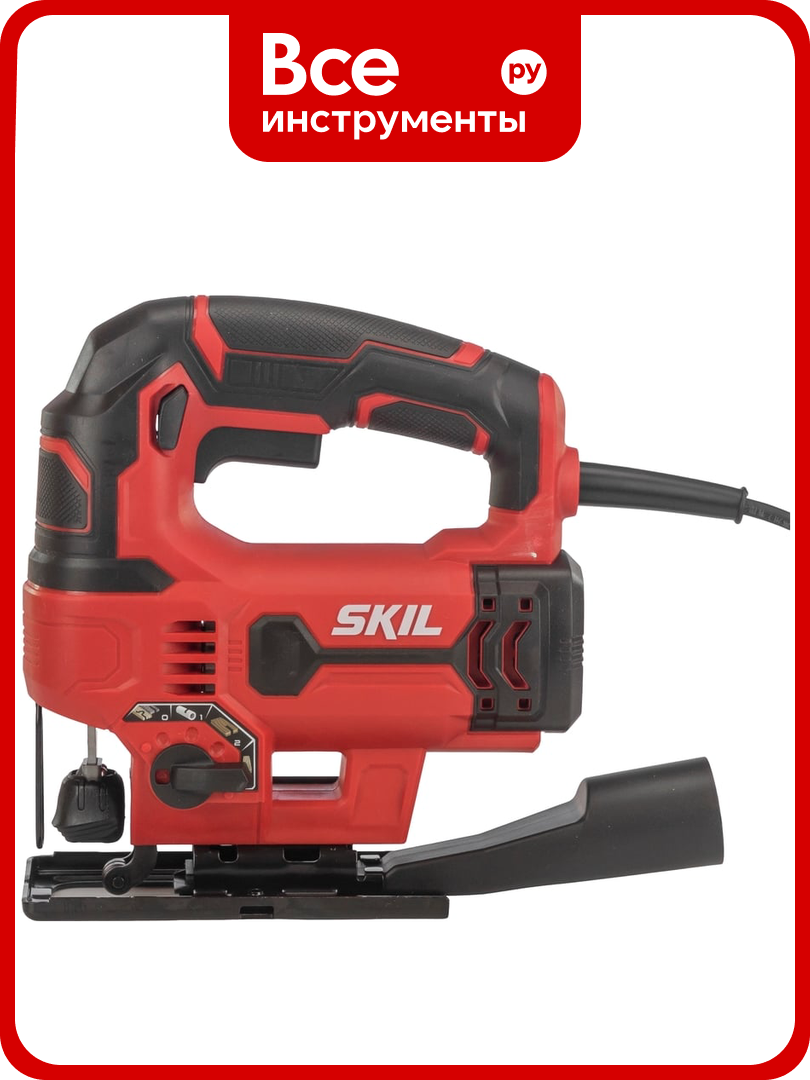 Лобзиковая пила SKIL JS3131 550Вт с маятниковым ходом, функцией сдува опилок, подсветкой, скобовидная рукоятка