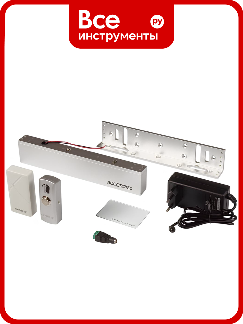 Комплект СКУД AccordTec №2 офис лайт, металл, 12-24 В, -40°C до +50°C