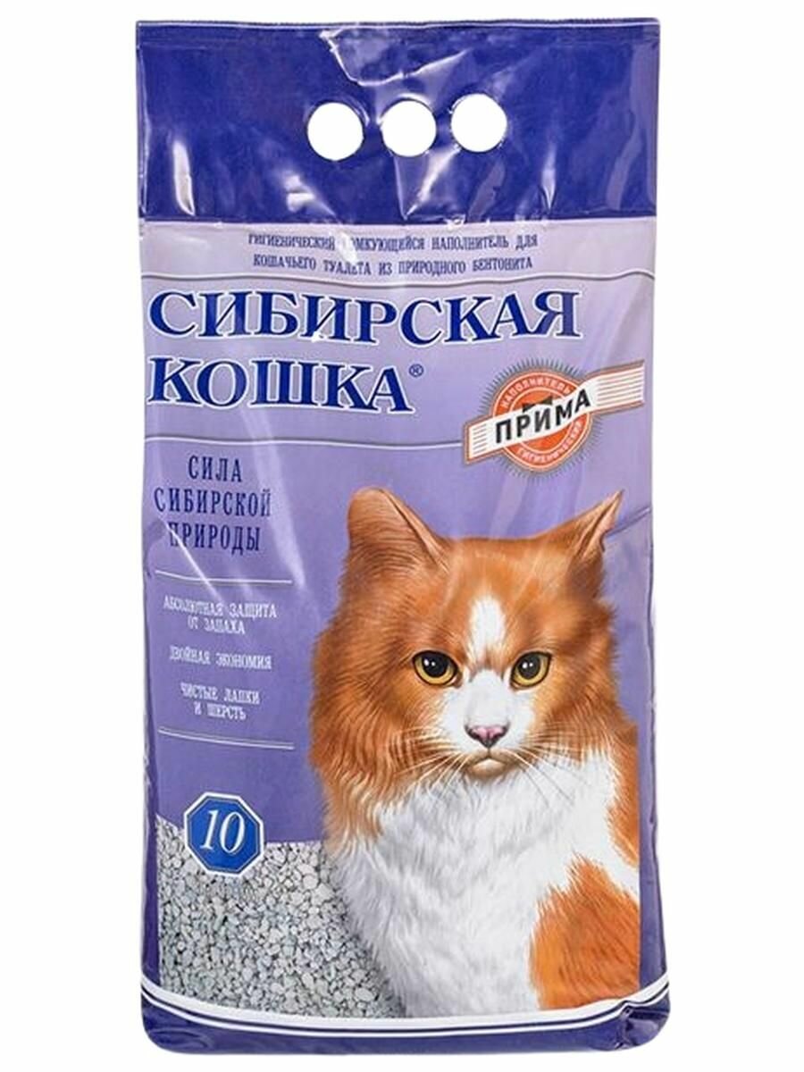 Наполнитель сибирская кошка 10л/кг прима