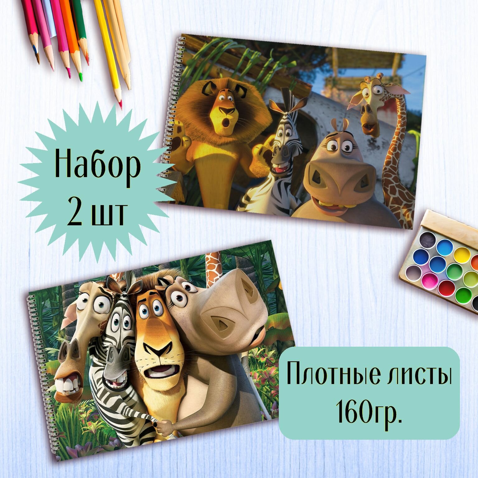 Альбомы для рисования Мадагаскар