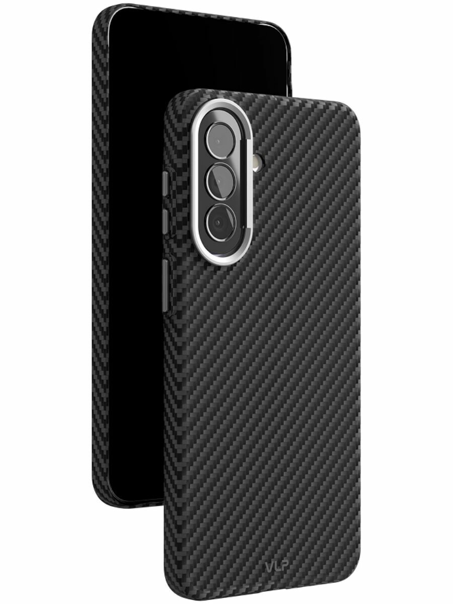 Чехол-накладка VLP Grid Case для смартфона Samsung Galaxy A37, черный