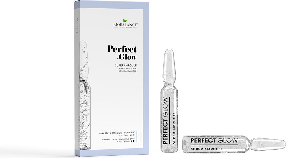 BIOBALANCE Ампула для лица с азелаиновой кислотой 10% Super Ampoule Perfect Glow Azeloglicina 10% Azelaic Acid 900g