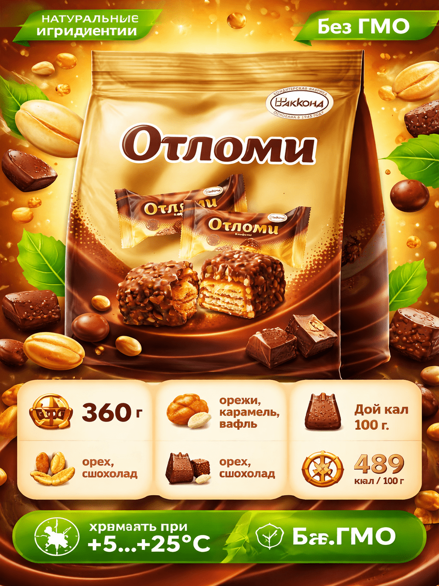 Конфеты Акконд Отломи, 360г
