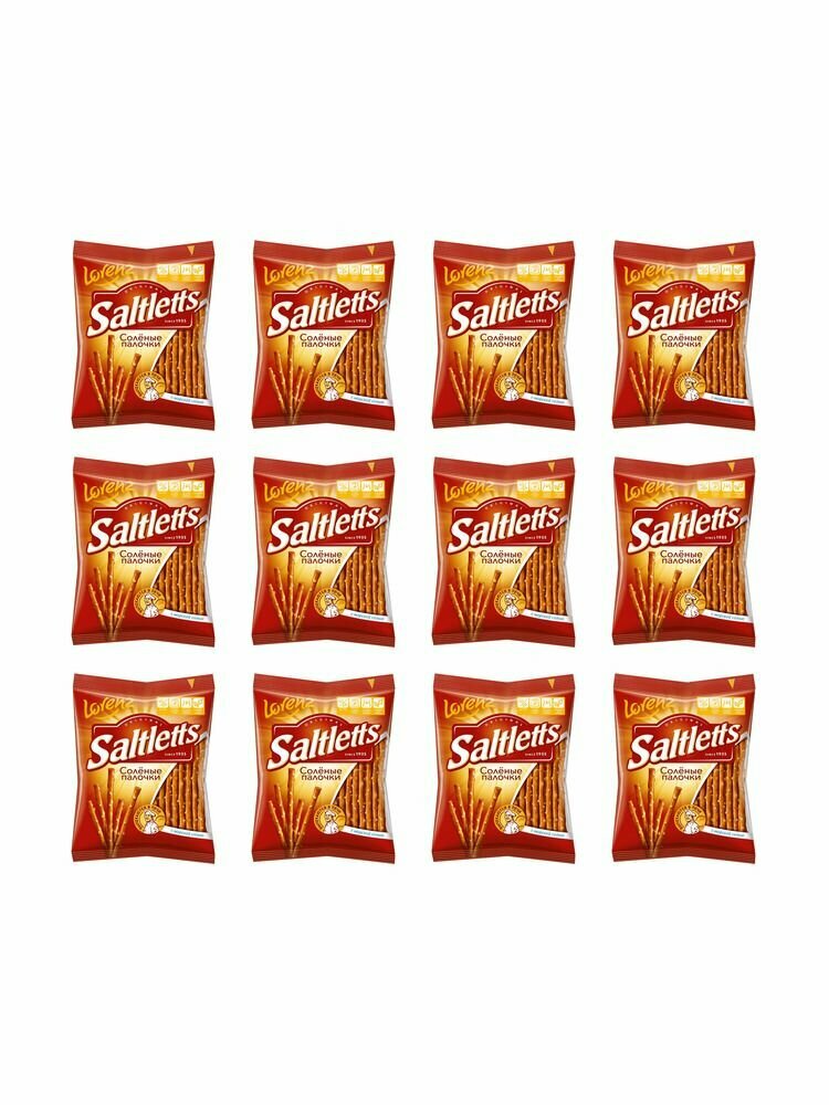 Saltletts Палочки соленые классические, 75 г, 12 шт