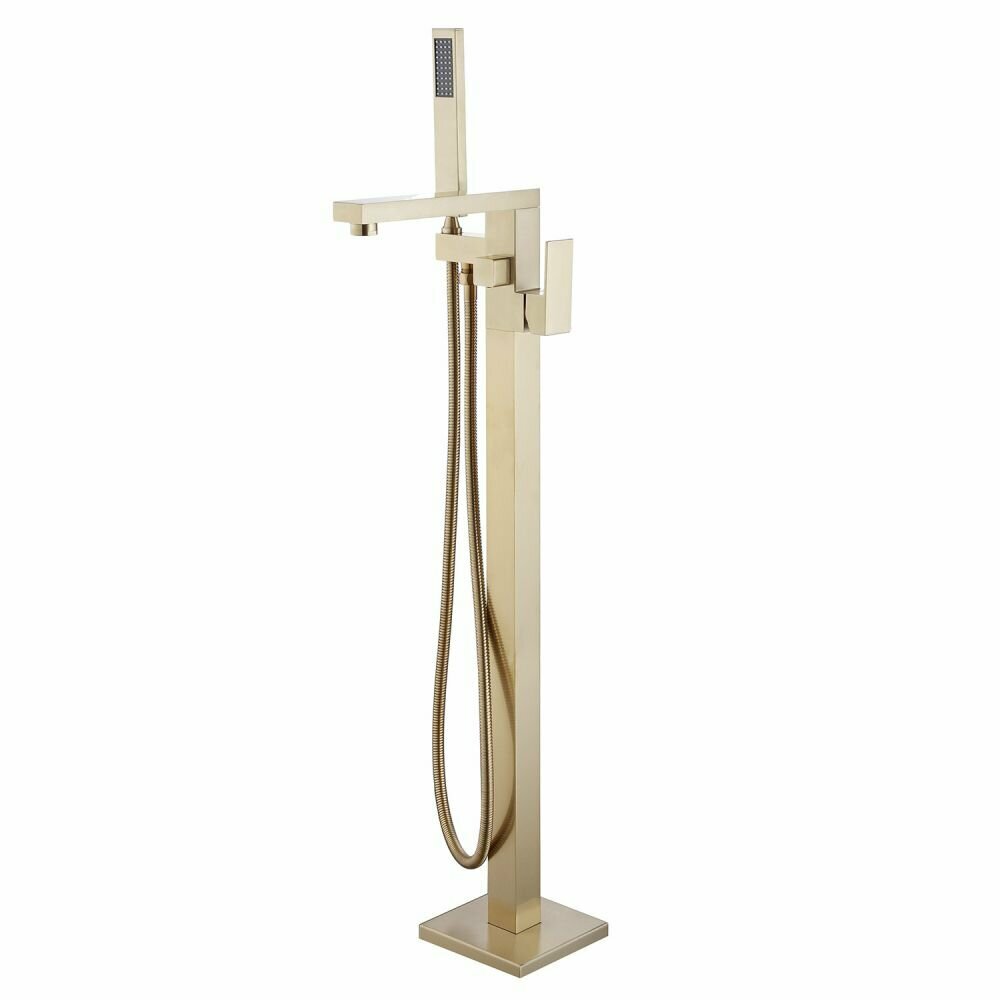 Смеситель напольный Abber Daheim AF8215G золото матовое