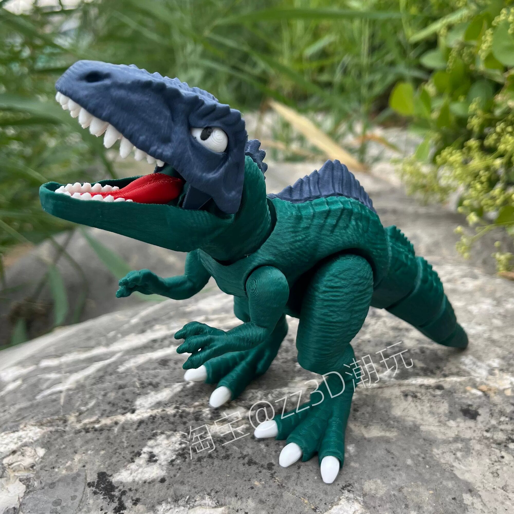 Популярная 3D-печатная игрушка-спинозавр с подвижными суставами, фигурка динозавра из юрского периода, детский подарок,