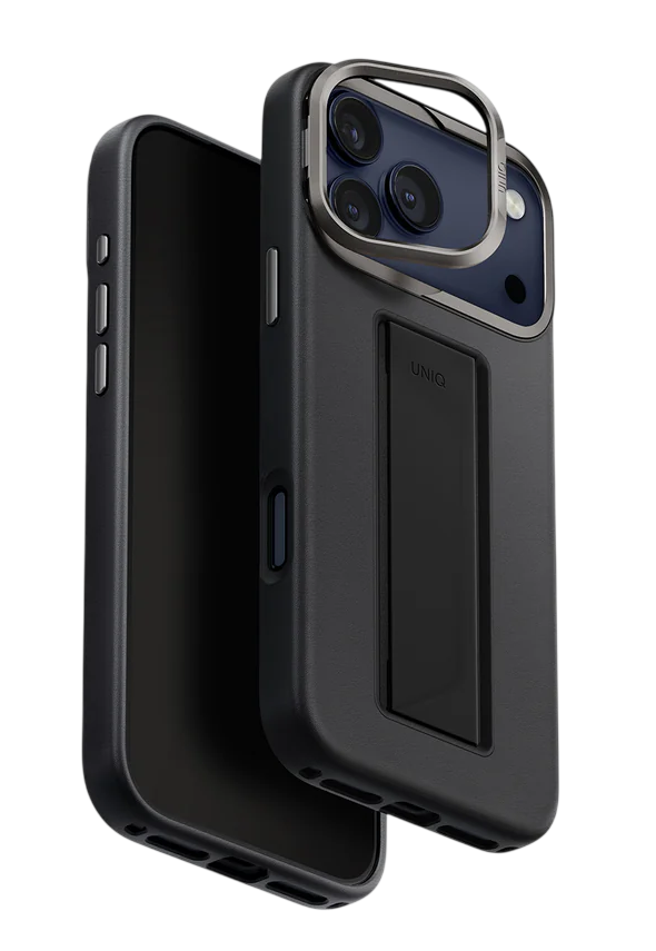 Защитный чехол Uniq для iPhone 17 Pro Max Uniq Heldro PRO Leatherette MagSafe + FlexGrip Black