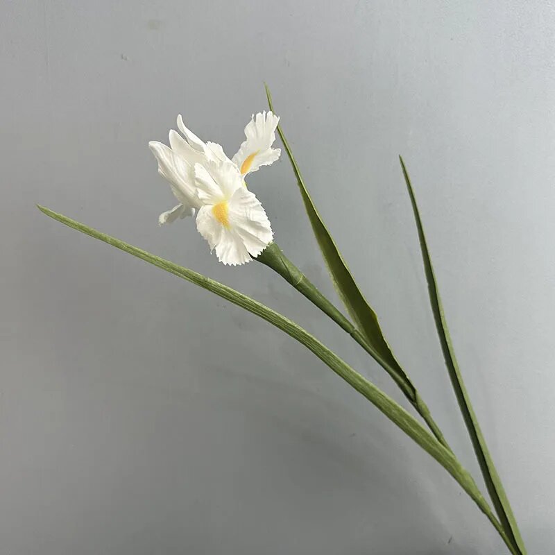Белые искусственные ирисы Green Aloes