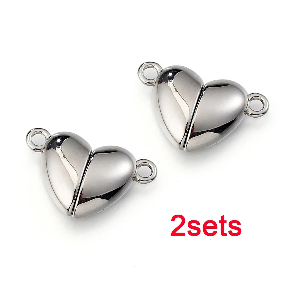 Магнитные застежки Ailimi для бижутерии Серый, Steel Color-2sets