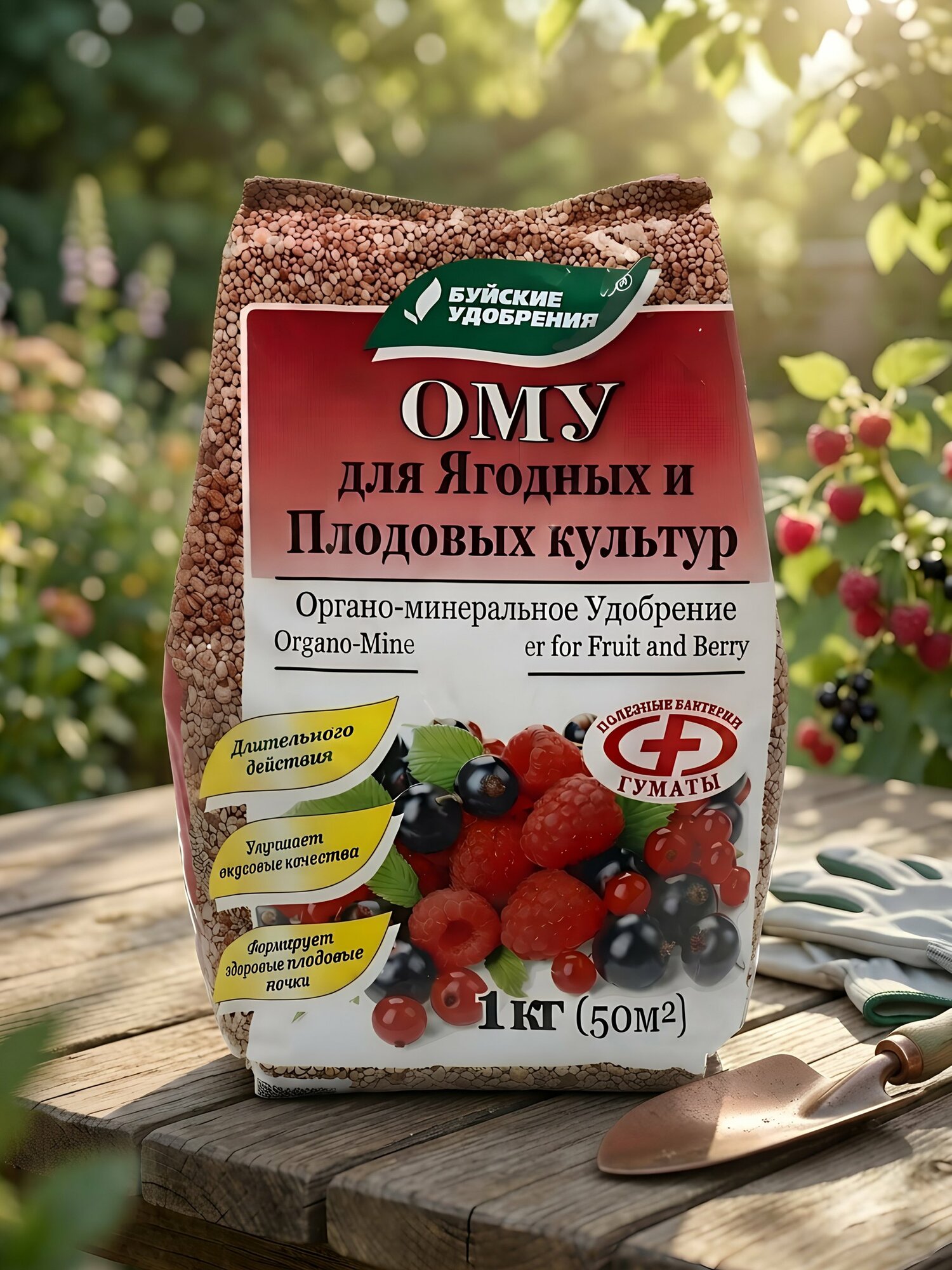 Органоминеральное удобрение для плодово-ягодных культур, гранулы, 1 кг, Буйский химический завод