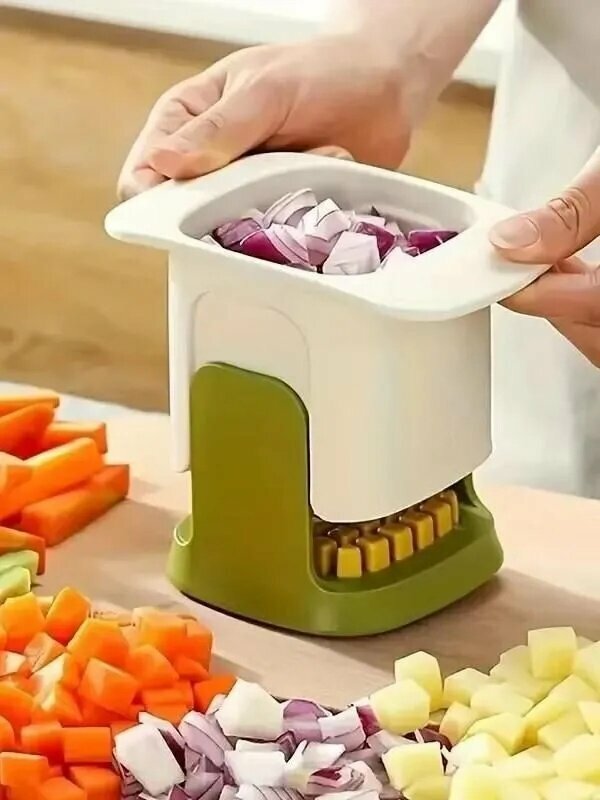 Овощерезка, терка, шинковка, нож для фигурной нарезки соломкой и кубиками картофеля фри, овощей и фруктов