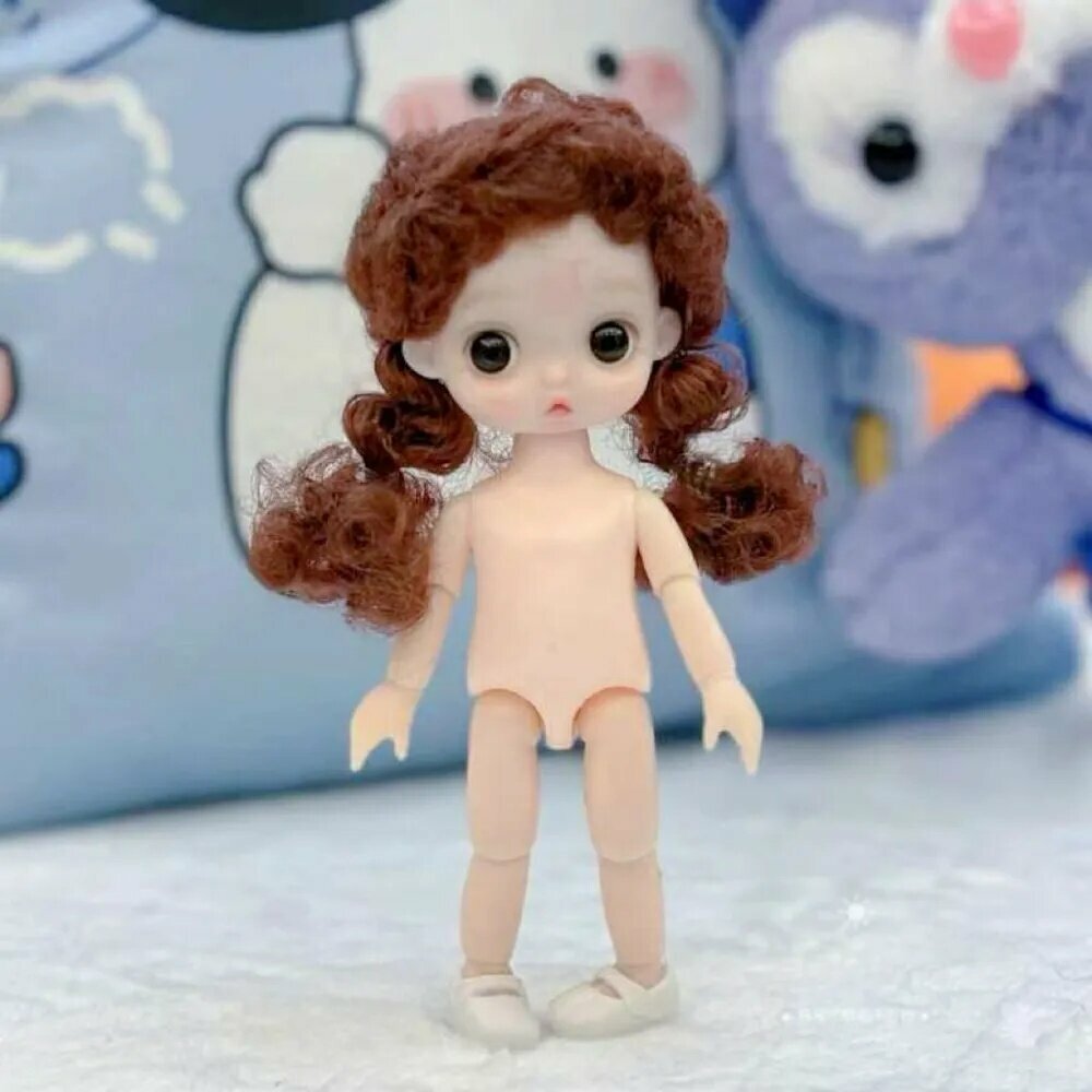 Кукла BJD 17 см, 6 дюймов, 1/8, 13 шарниров, голая с обувью, 3D глаза, для переодевания