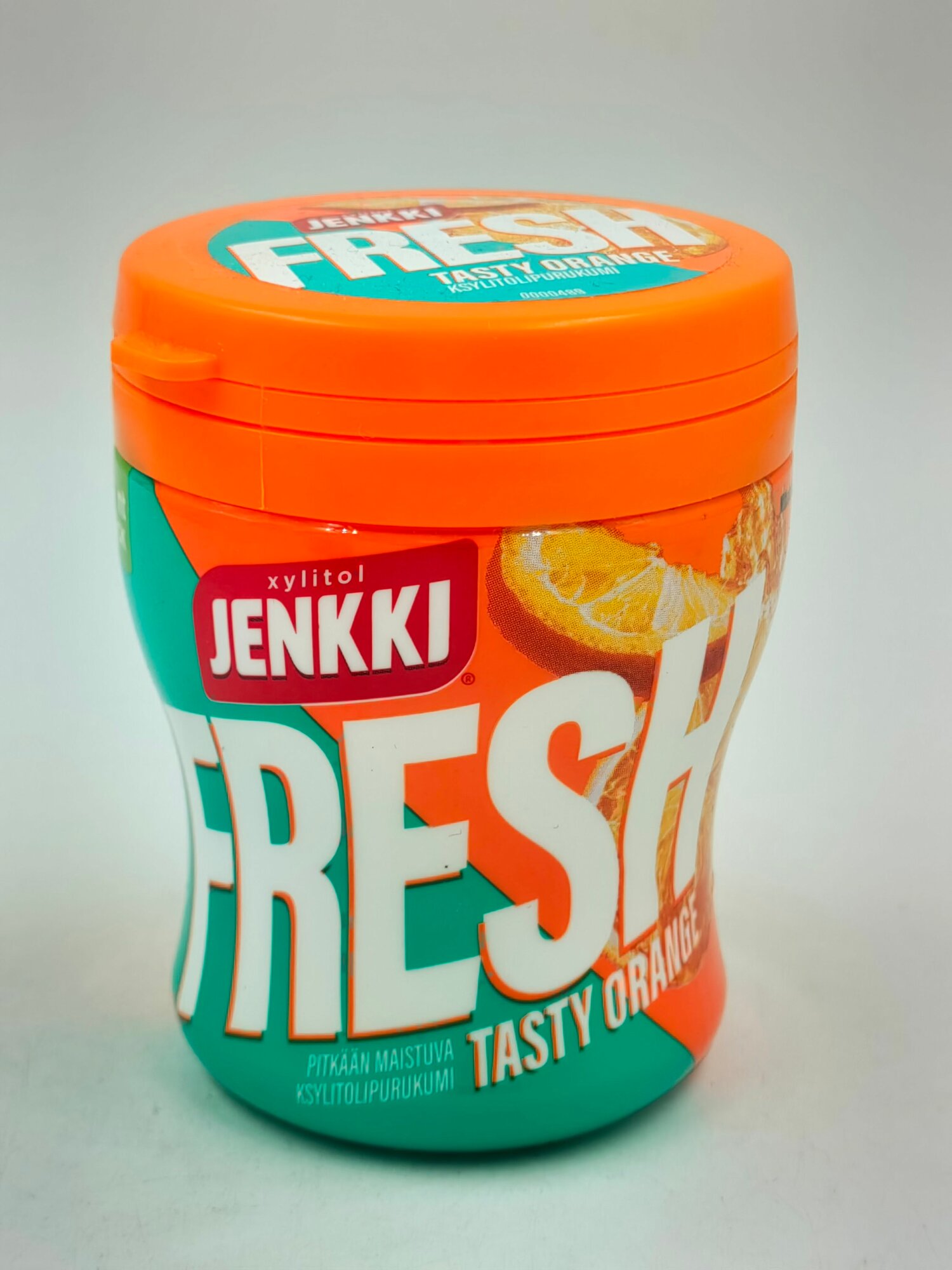 Жевательная резинка Jenkki Fresh Tasty Orange с ксилитом и апельсиновым вкусом 70 г (из Финляндии)