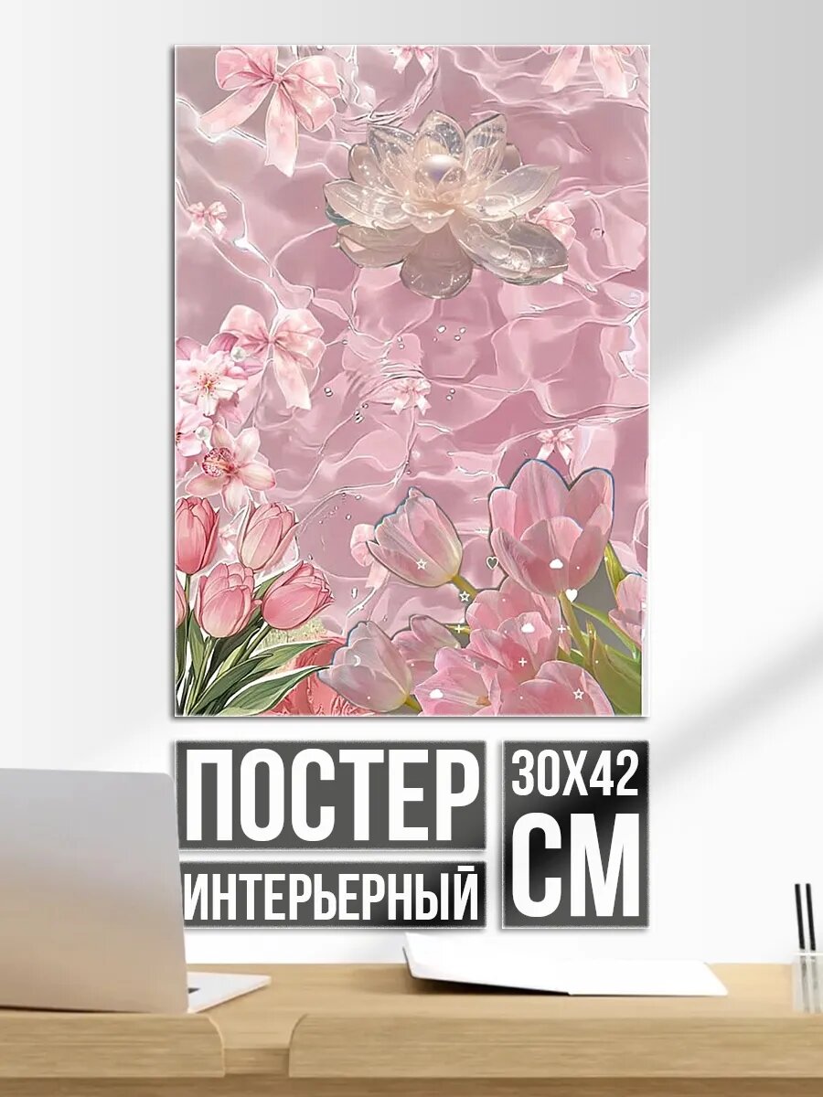 Плакат постер Весенние цветы