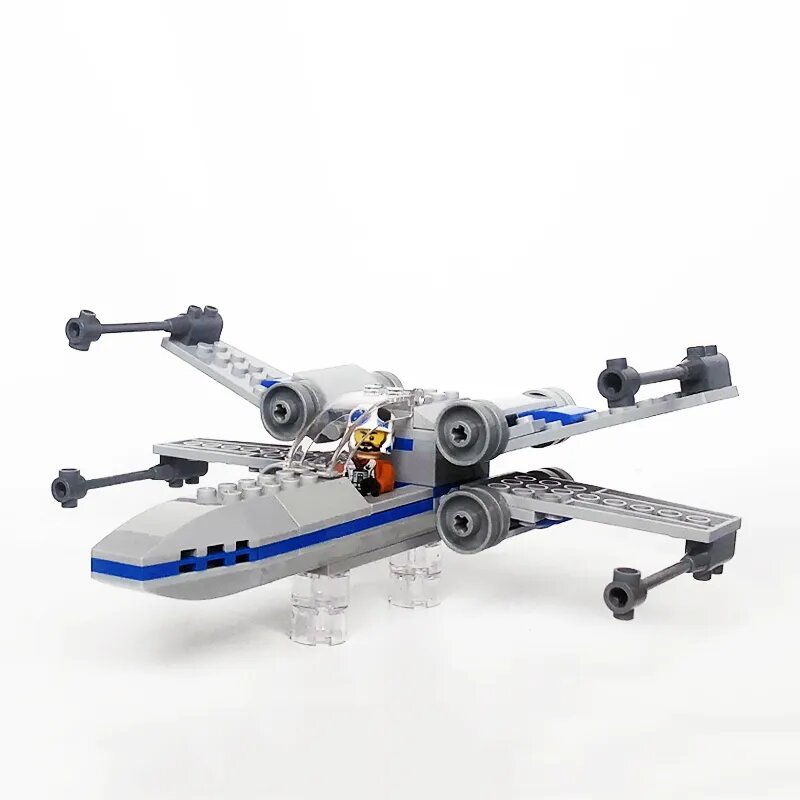 Совместим с набором конструкторов Lego Star Wars Mini fighters 75128 TIE Advanced Prototype, игрушки для детей в качестве подарков