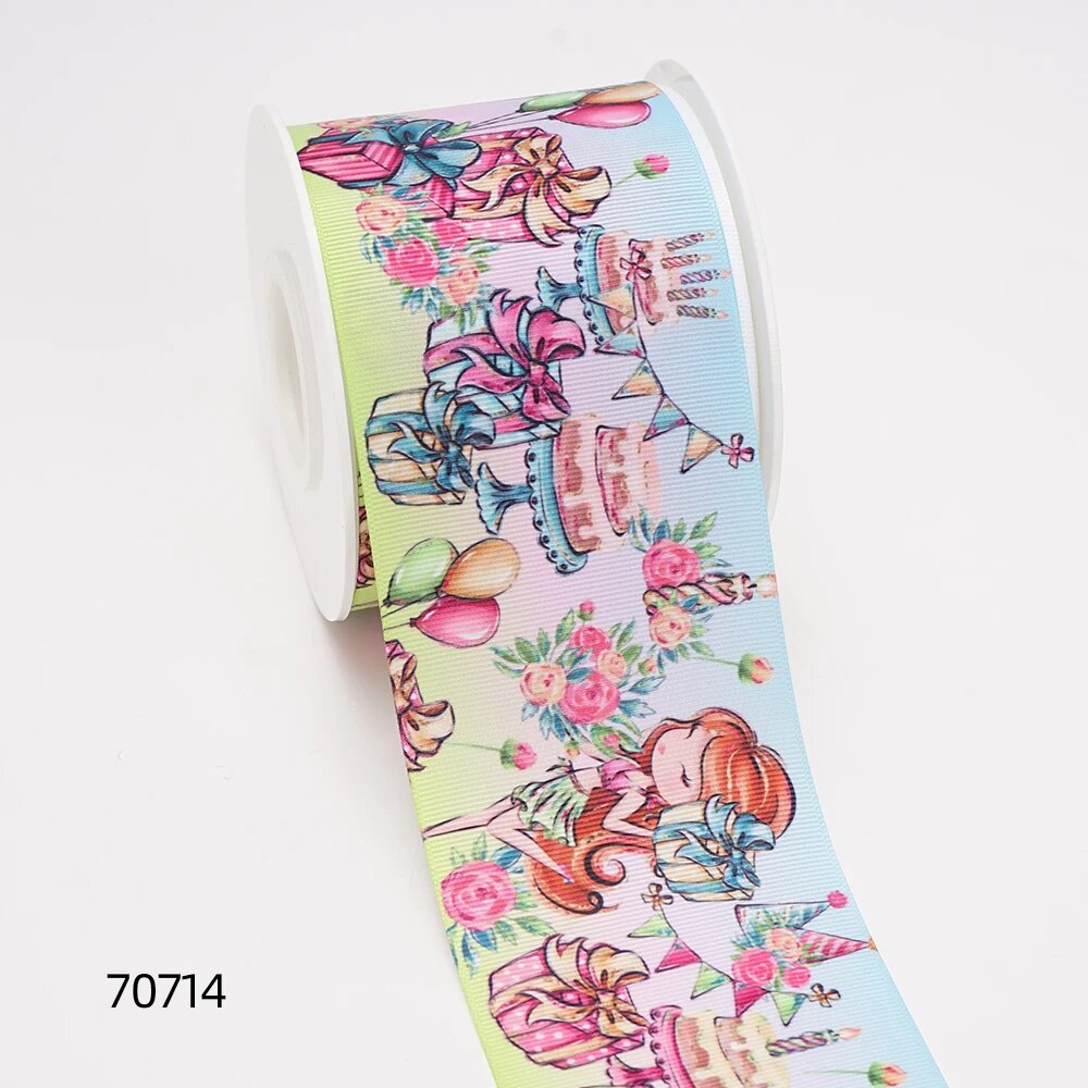 Атласные ленты Top Ribbon, полушелковые, в рубчик, 5 ярдов, 70054 70714, 38 mm grosgrain