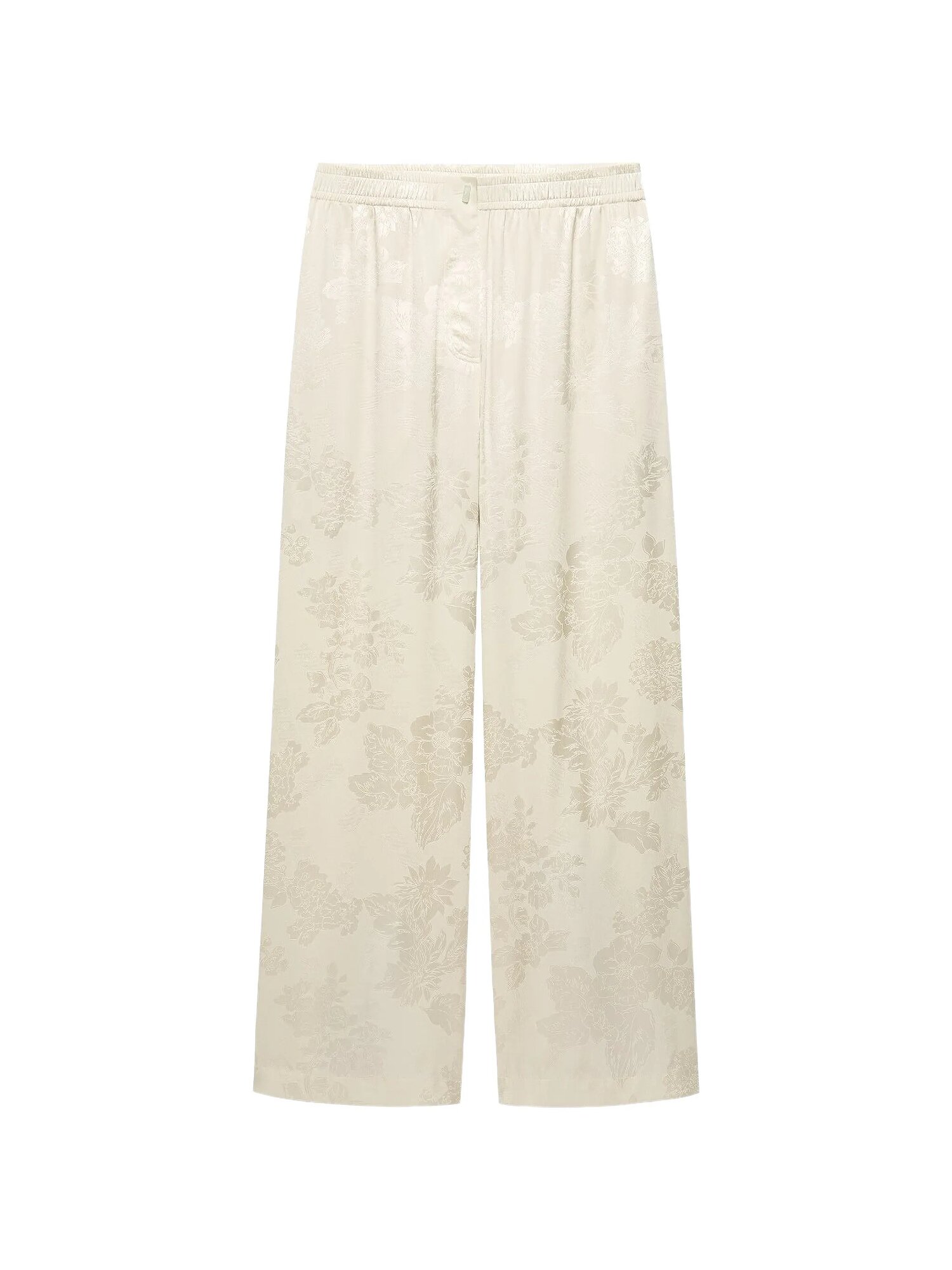 Брюки Floral-jacquard flared trousers