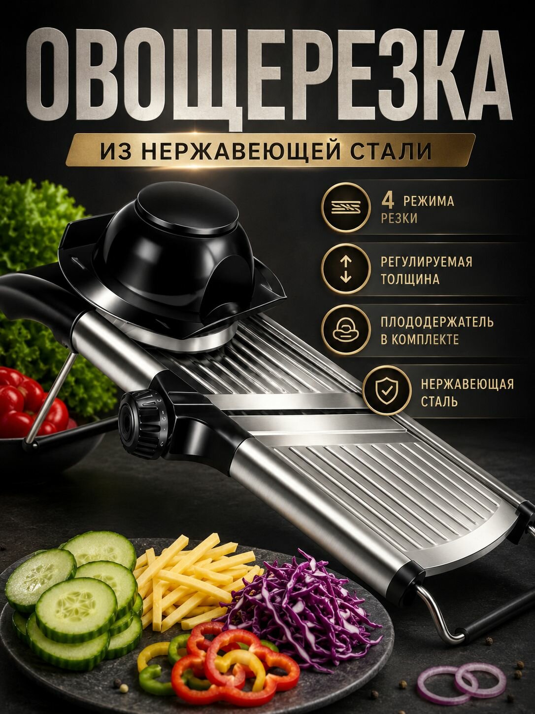 Овощерезка многофункциональная, слайсер для нарезки
