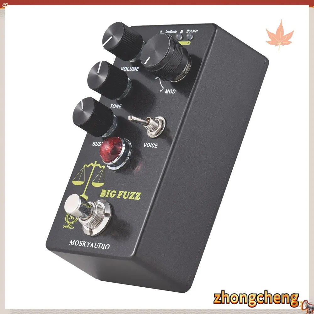 Педаль эффектов Mosky Audio BIG FUZZ для электрогитары, металл, черный