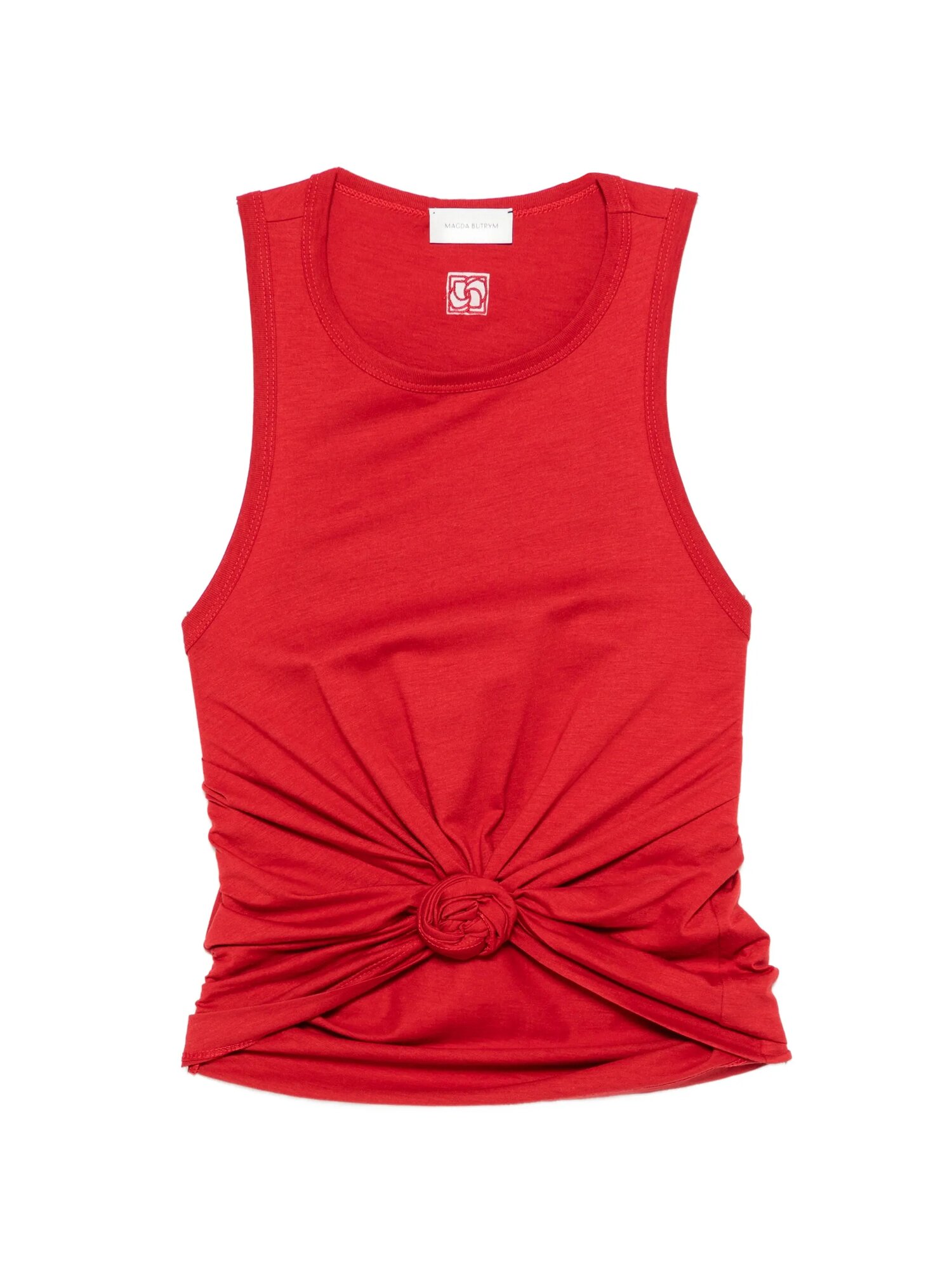 Топ Rosette-detail cropped top