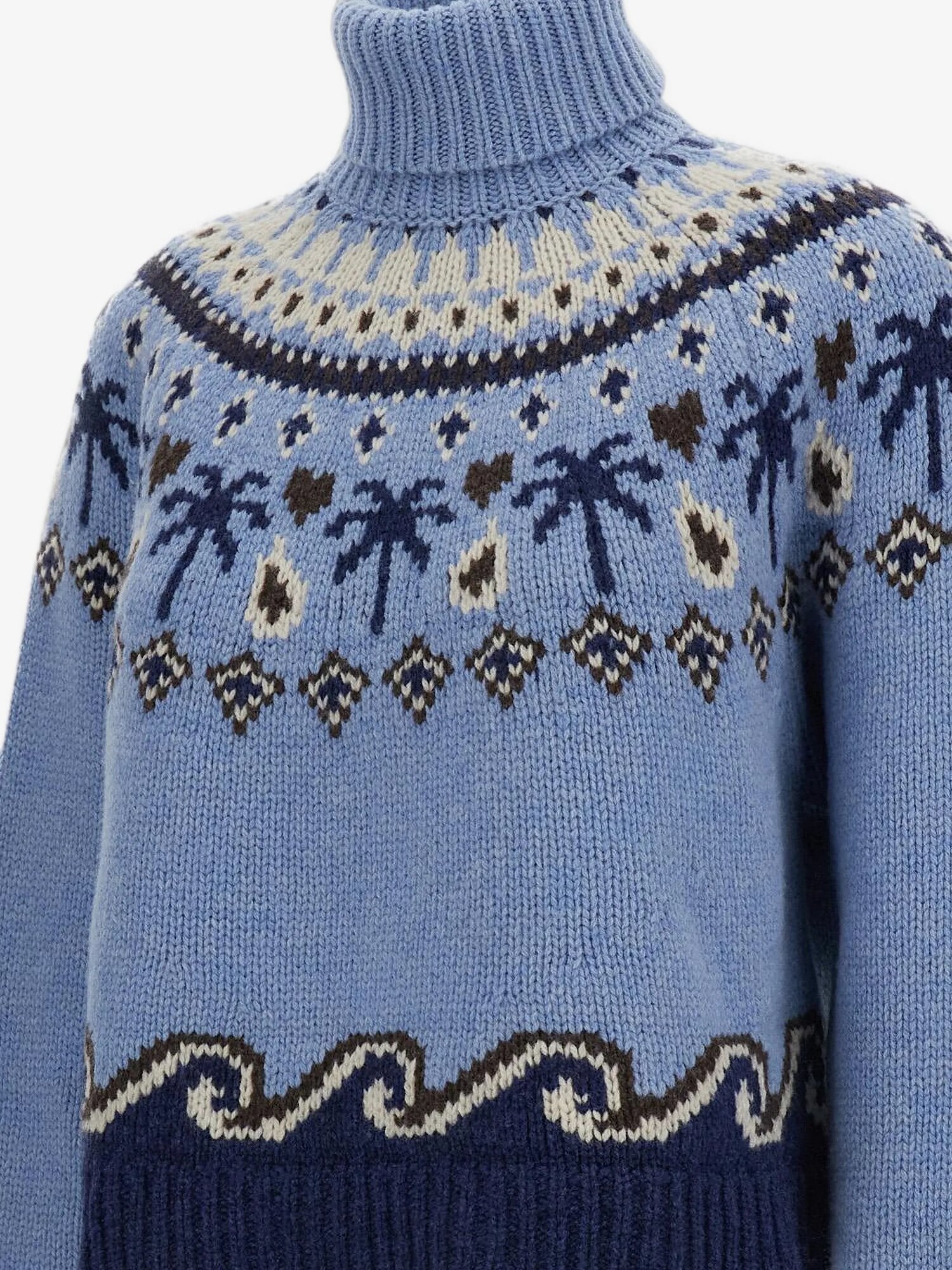 Свитер ALANUI Fair Isle roll-neck sweater, размер 40 — фото 1