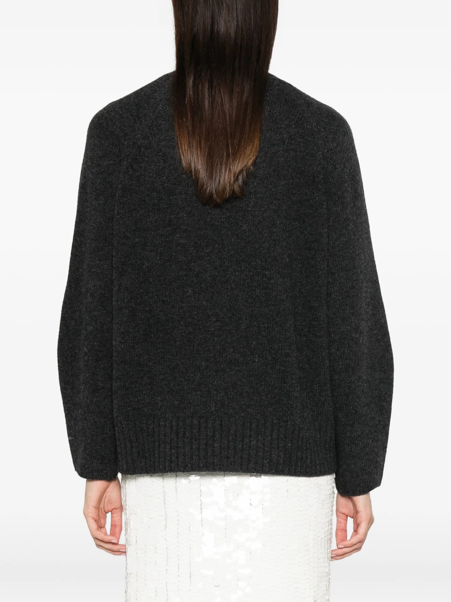 Свитер Ermanno Firenze Bead-embellished layered-effect sweater, размер 40 — фото 1