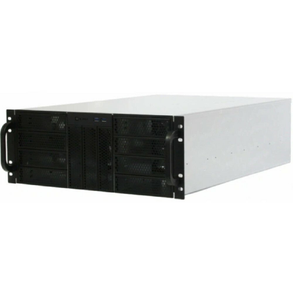 Procase Корпус RE411-D11H0-F3E-65-F Корпус 4U server case,11x5.25+0HDD, черный, без блока питания, глубина 650мм, MB EATX 12"x13", панель вентиляторов 3