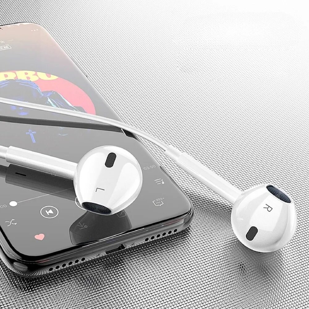 Letang Наушники проводные с микрофоном, USB Type-C, белый