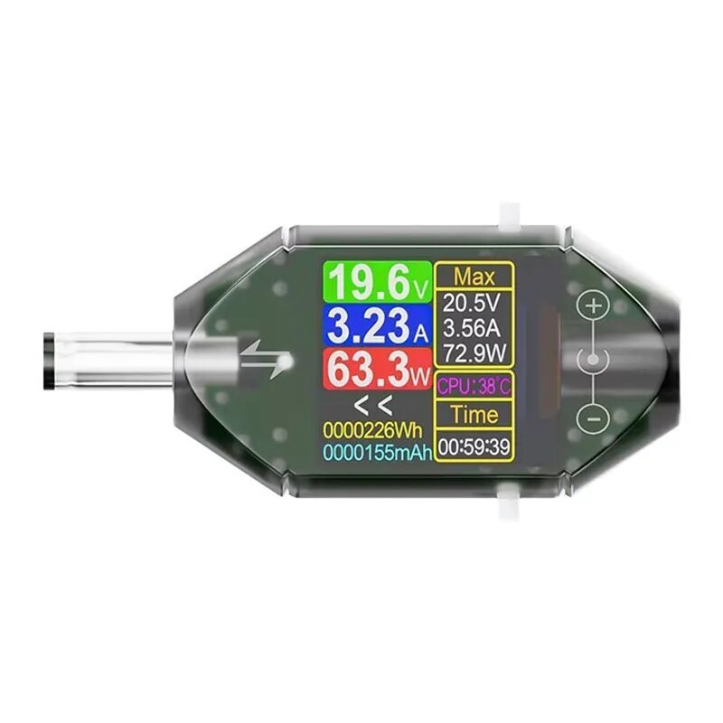 R0Цифровой Тестер Напряжения И Тока DT550 600 Вт DC4.5-50 В С Интерфейсом DC5.5x2.5 Мм, Цифровой Измеритель Мощности Емкости B