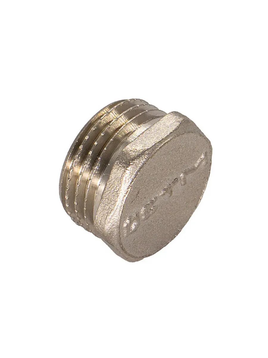 Заглушка латунная, наружная резьба, 1/2", (шт.)