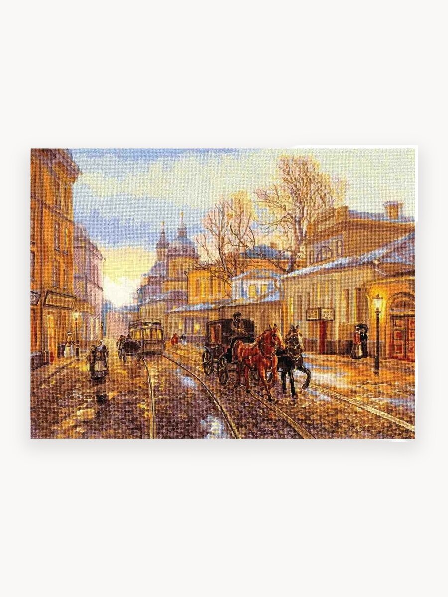 Набор для вышивания крестом Алиса "Покровка" 3-18, 45х34см Творческий набор с комплектом качественных ниток мулине, хлопковой канвой, удобной иглой, подробной схемой и инструкцией