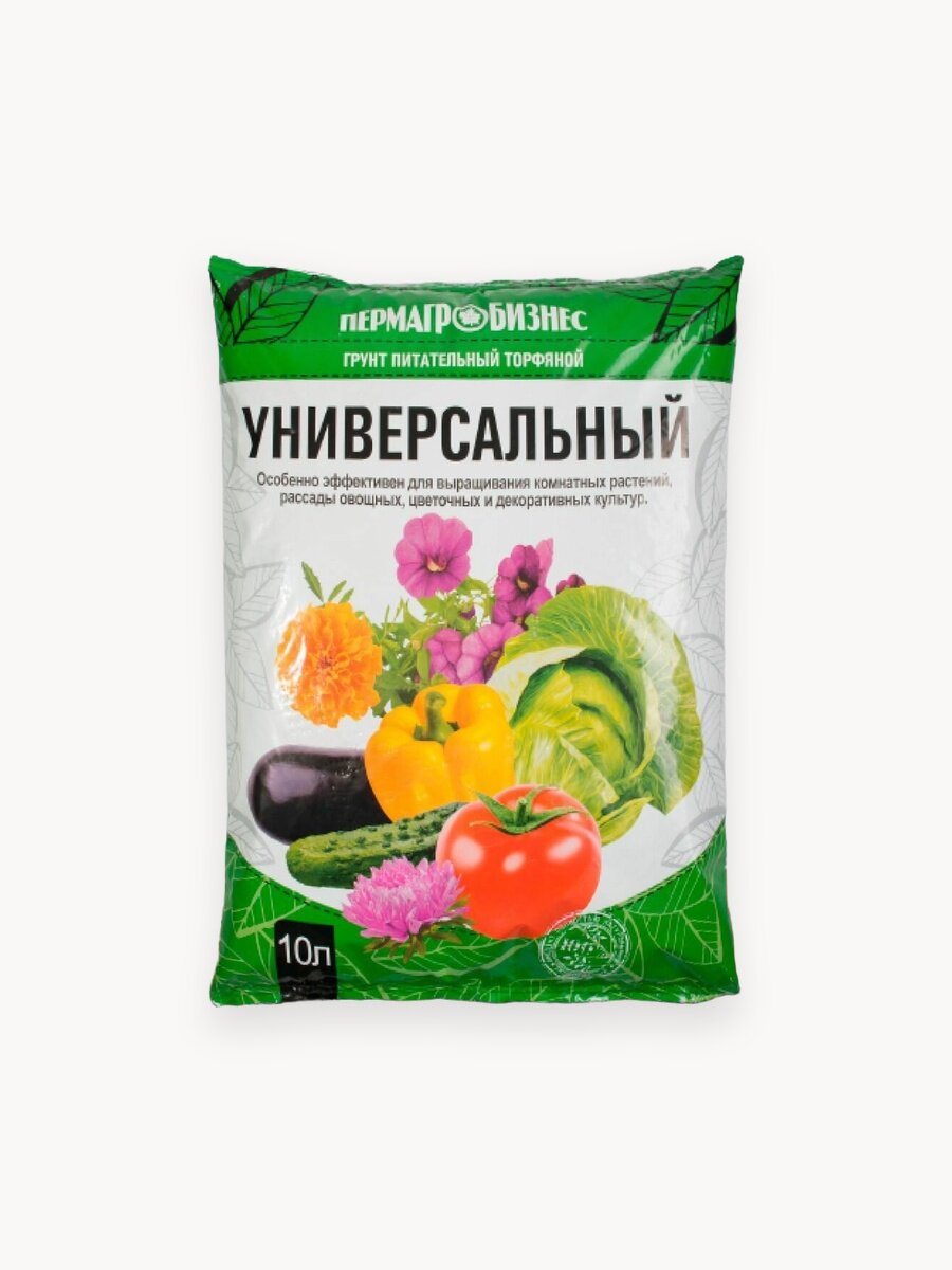 Грунт Универсальный с биогумусом 10 л 4,5 кг