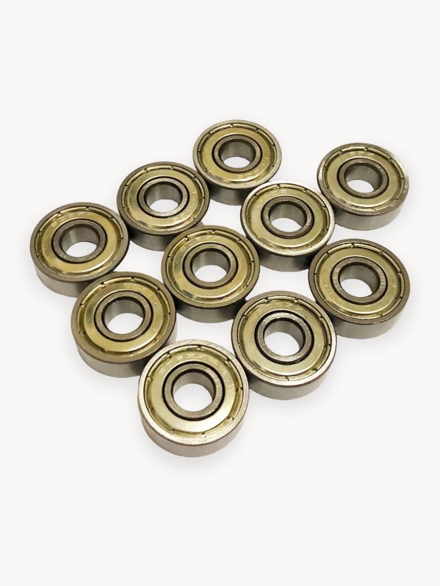 Подшипники ABEC-5 608 ZZ скоростные . набор 10шт. для самоката , скейта , беговела , для роликов. Закрытый радиальный подшипник АВЕС5 608ZZ